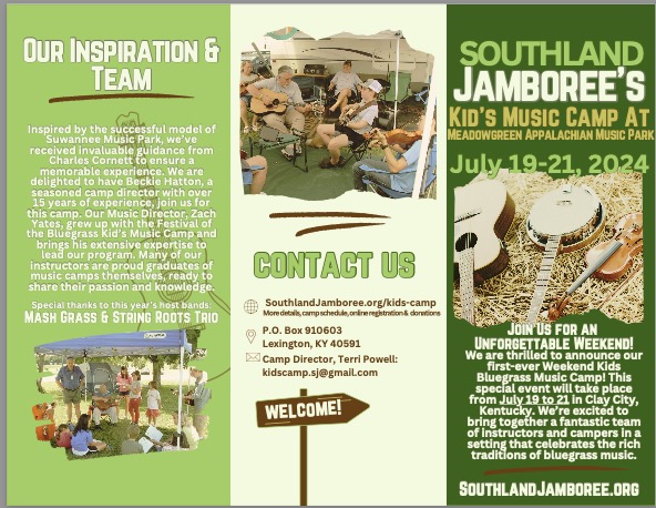 Southland Jamboree Kids Music Camp at Meadowgreen – Southland Jamboree